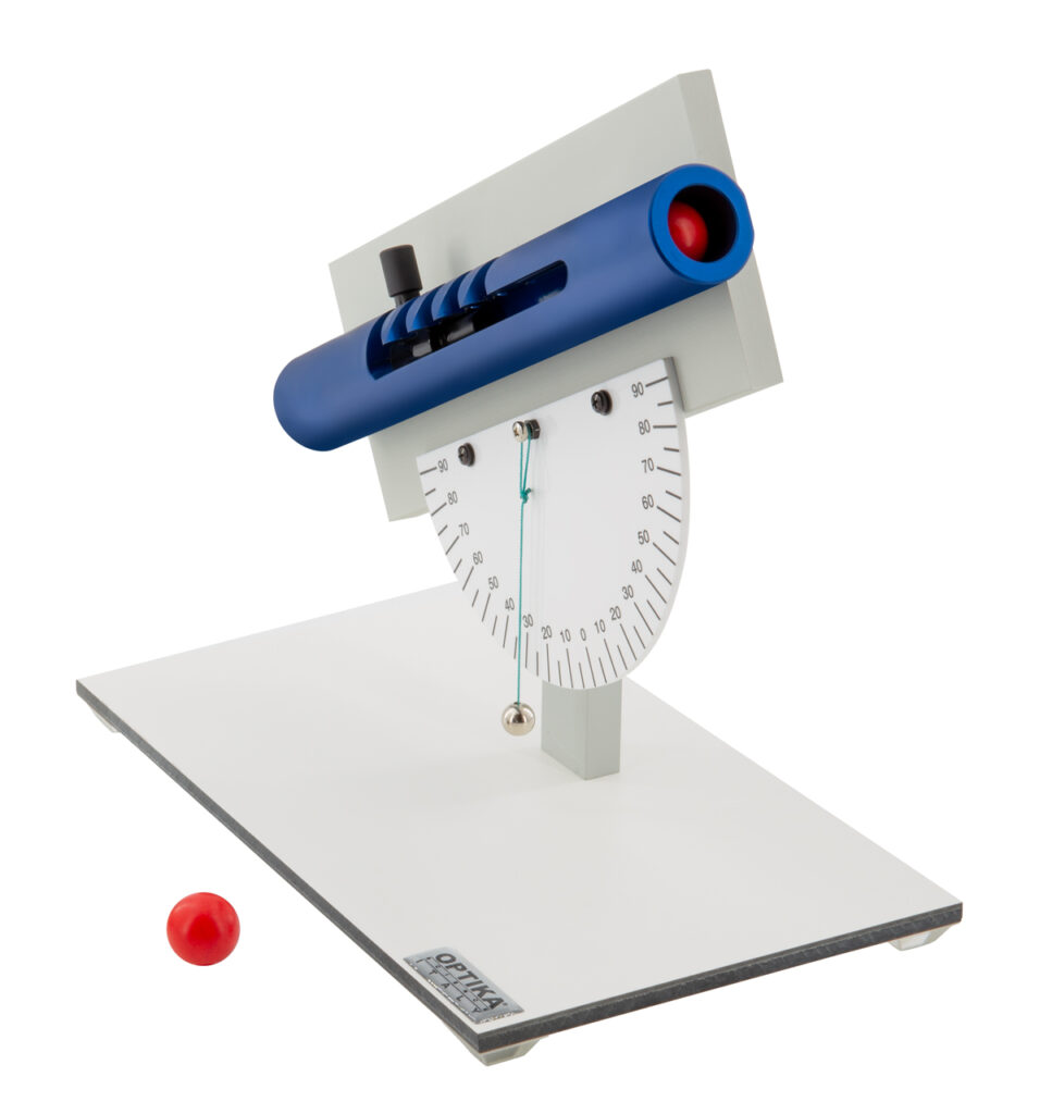 1431.01 Aparato para el estudio del movimiento parabólico – OPTIKASCIENCE