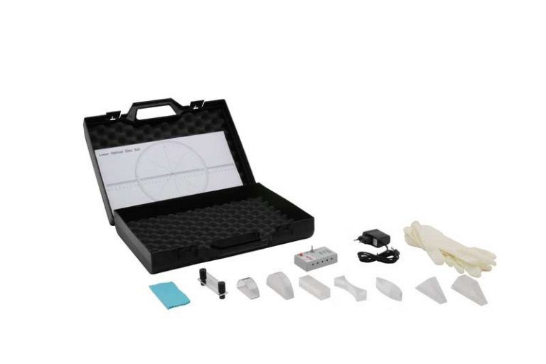 5607 Geometrical optics kit with laser ray box – OPTIKASCIENCE