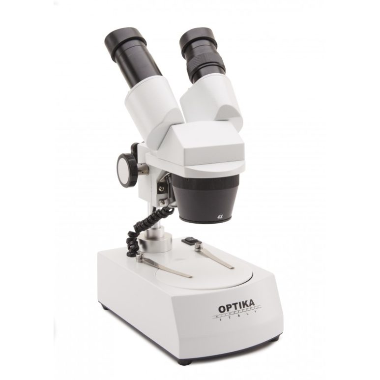 ST-30-2LedR Stereomicroscopio binoculare, illuminazione incidente e trasmessa tungsteno ...